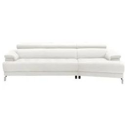 Ecksofa Egoitaliano "Soul, extravagantes Designsofa, Megasofa, super bequem, tolle Details", wei&szlig;, B:246cm H:99cm T:140cm, Leder &raquo;BULL&laquo; (echtes Rindsleder). Geschliffenes, pigmentiertes und behandeltes Rindsleder mit einer Dicke von 1, 3-1, 5 mm. Dieses Leder zeigt eine ziemlich weiche Hand mit einem halb undurchsichtigen Aussehen. Es handelt sich um ein gesch&uuml;tztes Leder. Eine leichte Deckschicht