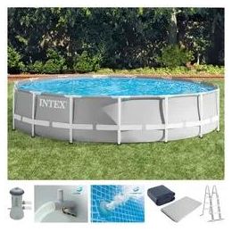 Framepool Intex "Prism FrameTM", grau, H:107cm &Oslash;:457cm, Schwimmbecken, 5-tlg., &Oslash;xH: 457x107 cm