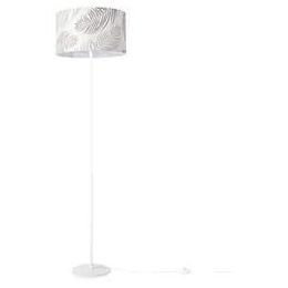 Paco Home Stehlampe "Kuba 123", wei&szlig;, 1, &Oslash; 38cm H: 144cm, Leuchten, Wohnzimmer Stehleuchte Schlafzimmer Lampen E27 Deko Wohnzimmer Palme, Stehlampe