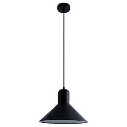 Paco Home Pendelleuchte "CLAIRE", schwarz, 1, &Oslash; 34,7cm H: 24cm, Leuchten, H&auml;ngelampe Esszimmer K&uuml;chenlampe H&auml;ngend Esstischlampe Matt E27, Pendelleuchte