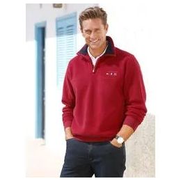 Fleeceshirt Catamaran "Fleecepullover", Herren, Gr. 52/54, rot (bordeaux), 100% Polyester, unifarben, Shirts