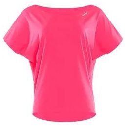 Oversize-Shirt WINSHAPE "DT101", Damen, Gr. L, pink (neon pink), 80% Polyester, 20% Elasthan, U-Boot-Ausschnitt, Shirts Oversize Shirt T-Shirt, Functional