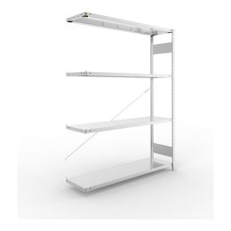 META Steckregal Anbauregal S3 CLIP 200 AR 2000 x 1500 x 400 mm verzinkt + 4 B&ouml;den (185236)