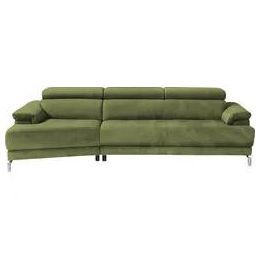 Ecksofa Egoitaliano "Soul, extravagantes Designsofa, Megasofa, super bequem, tolle Details", gr&uuml;n (kiwi), B:246cm H:99cm T:140cm, Sofas, Ecksofa, mit Trapez-Abschlu&szlig;element, inkl verstellbarer Kopfteile