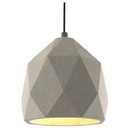 Paco Home Pendelleuchte "FREE-TOWN", grau (kieselgrau), 1, &Oslash; 18cm, Leuchten, LED, E27, Lampe F&uuml;r Wohnzimmer Esszimmer K&uuml;che, H&ouml;henverstellbar, Pendelleuchte