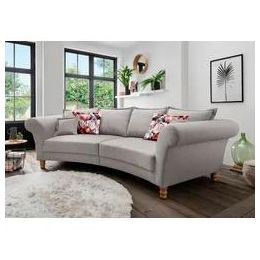 Big-Sofa Home Affaire "Tassilo geschwungene Formensprache, bequem, Mega Sofa, Breite 350cm", grau, B:350cm H:95cm T:110cm, 100% Polyester, Sofas, Big-Sofa
