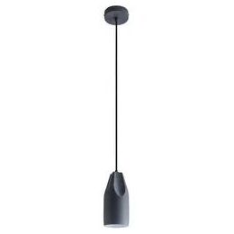 Paco Home Pendelleuchte "HURLEY I", grau, 1, &Oslash; 12cm H: 28,5cm, Leuchten, H&auml;ngelampe Esszimmer K&uuml;chenlampe H&auml;ngend Esstischlampe Innen Gold, Pendelleuchte