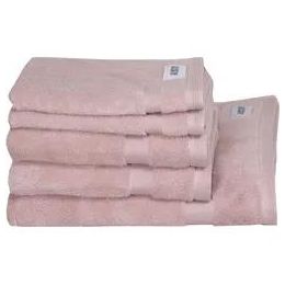 Sch&ouml;ner Wohnen Handtuch Set "Cuddly", rosa, 5 Stk., Frotteevelours, Frotteevelours, Obermaterial: 100% Baumwolle, SCH&Ouml;NER WOHNEN-KOLLEKTION, Handt&uuml;cher, schnell trocknende Airtouch-Qualit&auml;t
