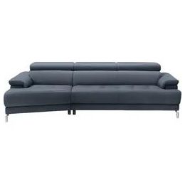 Ecksofa Egoitaliano "Soul, extravagantes Designsofa, Megasofa, super bequem, tolle Details", grau (smoke), B:246cm H:99cm T:140cm, Leder &raquo;BULL&laquo; (echtes Rindsleder). Geschliffenes, pigmentiertes und behandeltes Rindsleder mit einer Dicke von 1, 3-1, 5 mm. Dieses Leder zeigt eine ziemlich weiche Hand mit einem halb undurchsichtigen Aussehen. Es handelt sich um ein gesch&uuml;tztes Leder. Eine leichte Dec