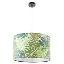 Paco Home Pendelleuchte "Ostende 534", schwarz, 1, &Oslash; 38cm H: 21cm, Leuchten, Esstisch Lampenschirm K&uuml;chenlampe Wohnzimmer Modern Jungle Palme, Pendelleuchte