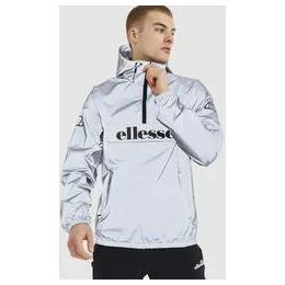 Windbreaker Ellesse "ACERA OH JACKET", Herren, Gr. XL, grau (reflective), Obermaterial: 100% Nylon, Basic schmal h&uuml;ftlang, hoch geschlossener Ausschnitt, B&uuml;ndchen mit Gummizug, Jacken Windbreaker, Leichte &Uuml;bergangsjacke