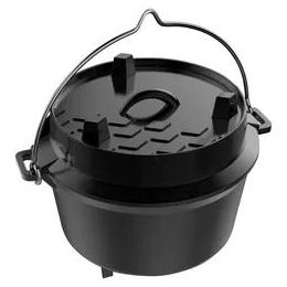 Grilltopf Tepro "Dutch Oven S", schwarz, B:30cm H:23cm L:25cm, T&ouml;pfe, Grilltopf, 4 Liter