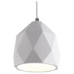 Paco Home Pendelleuchte "FREE-TOWN", wei&szlig;, 1, &Oslash; 18cm, Leuchten, LED, E27, Lampe F&uuml;r Wohnzimmer Esszimmer K&uuml;che, H&ouml;henverstellbar, Pendelleuchte