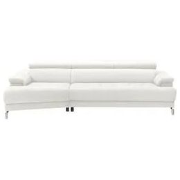 Ecksofa Egoitaliano "Soul, extravagantes Designsofa, Megasofa, super bequem, tolle Details", wei&szlig;, B:246cm H:99cm T:140cm, Leder &raquo;BULL&laquo; (echtes Rindsleder). Geschliffenes, pigmentiertes und behandeltes Rindsleder mit einer Dicke von 1, 3-1, 5 mm. Dieses Leder zeigt eine ziemlich weiche Hand mit einem halb undurchsichtigen Aussehen. Es handelt sich um ein gesch&uuml;tztes Leder. Eine leichte Deckschicht