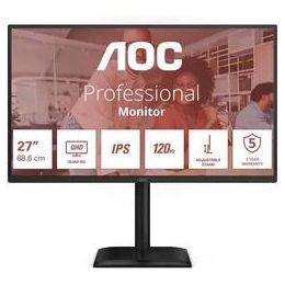 AOC Q27E4U - LED-Monitor - 68.6 cm (27") - 2560 x 1440 QHD @ 120 Hz