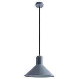 Paco Home Pendelleuchte "CLAIRE", grau, 1, &Oslash; 34,7cm H: 24cm, Leuchten, H&auml;ngelampe Esszimmer K&uuml;chenlampe H&auml;ngend Esstischlampe Matt E27, Pendelleuchte