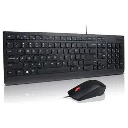 Lenovo Essential Wired Combo - Tastatur-und-Maus-Set - 2,5-Zonen-Layout - QWERTZ - Deutsch - Schwarz Eingabeger&auml;t