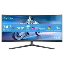 Philips Evnia 6000 34M2C6500 - OLED-Monitor - Gaming - gebogen - 86.36 cm (34")