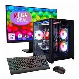 Hyrican GAMEMAX MegaDeal Infinity Mini BK Komplett-Set &ndash; AMD Ryzen 7 5700X, 16 GB RAM, 1 TB SSD, RTX 5060 Ti 16 GB, W11H