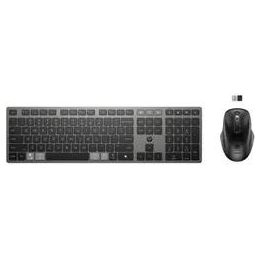 HP 725 - Tastatur-und-Maus-Set - multifunktional, wiederaufladbar, betrieben mit Superkondensator full size - Deutsch -