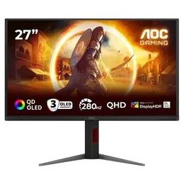 AOC G4 Q27G4ZD - 68,6 cm (27") 2560 x 1440 Pixel Quad HD QD-OLED Schwarz, Rot