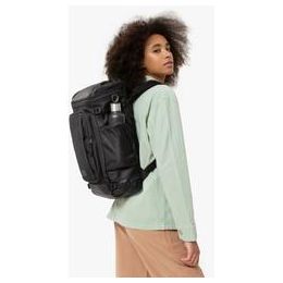 Freizeitrucksack Eastpak "Tecum Top", Damen, Gr. B/H/T: 30cm x 49cm x 20cm, schwarz (cnnct coat), Textil, unifarben, Rucks&auml;cke Freizeitrucksack, Unisex Travelrucksack, Reiserucksack mit Logo-Aufn&auml;her