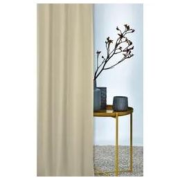 Vorhang Apelt "ALASKA" Gr. 1, beige (sand), B:141cm H:245cm, Jacquard, Baumwolle, Polyester, Gardinen, HxB: 245x141, Alaska, Fertigschal mit Unteriversalband