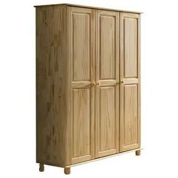 M&ouml;bilia Kleiderschrank M&Ouml;BILIA "Chur", beige (natur), B:120cm H:178cm T:52cm, Massivholz, Schr&auml;nke, Kleiderschrank Dreht&uuml;renschrank, Gefertigt aus massivem Kieferholz