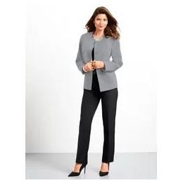 Kurzblazer "Blazer", Damen, Gr. 48, grau, 100% Polyester, Blazer Kurzblazer