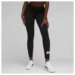 Leggings Puma "ESS LOGO LEGGINGS", Damen, Gr. L, N-Gr, schwarz (Puma schwarz), Jersey, Obermaterial: 95% Baumwolle, 5% Elasthan, unifarben, schmal normal, Hosen Leggings, schmale Passform, f&uuml;r vielseitige Aktivit&auml;ten, sportlicher Stil