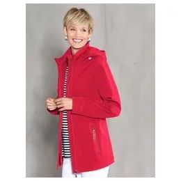 Softshelljacke Classic Basics, Damen, Gr. 52, rot, 94% Polyester, 6% Elasthan, Innenseite:100% Polyester, unifarben, figurumspielend, Jacken Softshelljacke