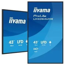 iiyama LH4364UHS-B1AG Signage-Display - 109,2 cm (43") 4K Ultra HD Schwarz