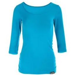 3/4-Arm-Shirt WINSHAPE "WS4", Damen, Gr. M, blau (t&uuml;rkis), 90% Baumwolle, 10% Elasthan, Rundhals, Shirts 3/4-Arm-Shirt