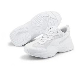 Sneaker Puma "CILIA", Damen, Gr. 40, bunt (Puma wei&szlig;, gray violet, Puma silber), Synthetik, Schuhe Sneaker, atmungsaktives Obermaterial, IMEVA-Zwischensohle