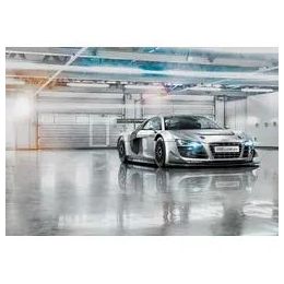 Fototapete Komar "Audi R8 Le Mans - Gr&ouml;&szlig;e 368 x 254 cm", grau, B:368m L:254m, Papier, Tapeten, Wohnzimmer, Schlafzimmer