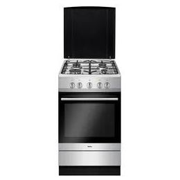 Amica Gas-Standherd "SHGG 11568 E", Energieeffizienz: A (A+++-D), silber (edelstahlfarben), Herdsets, Klassisches Kochen mit direkter Gasflamme und vertrauter Bedienung