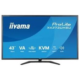 iiyama ProLite X4373UHSU-B2 - 108 cm (42.5") 3840 x 2160 Pixel 4K Ultra HD LED Schwarz