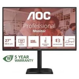 AOC Q27E4CV - LED-Monitor - 68.6 cm (27") - 2560 x 1440 QHD @ 120 Hz