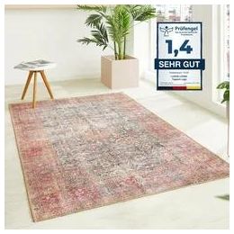 Teppich LUXOR living "Lago", rot, B:160cm H:6mm L:230cm, Polyester, Teppiche, Teppich, faltbarer Teppich, modernes Design, waschbar, In- und Outdoor geeignet