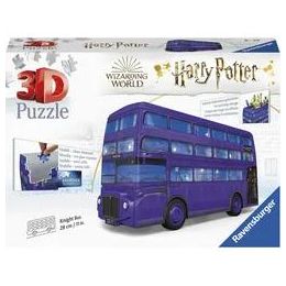 3D-Puzzle Ravensburger "Harry Potter- Knight Bus", lila (dunkellila), Puzzles, KinderB:28cm H:15cm, Kunststoff, Motiv, Made in Europe, B:28cm H:15cm