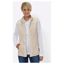 Kurzweste Casual Looks, Damen, Gr. 36, beige (sand), 100% Polyester, unifarben, Westen