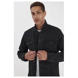 Jeansjacke Blend "BHNARIL", Herren, Gr. L, blau (denim schwarz), Denim/Jeans, Obermaterial: 99% Baumwolle, 1% Elasthan, Abriebeffekte, schmal normal, 1-Knopf-Manschette, Jacken Jeansjacke, washed