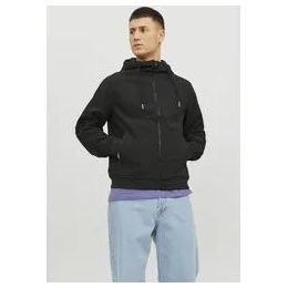 Jack & Jones Softshelljacke JACK & JONES "JJEBASIC mit wasserabweisender Funktion", Damen, Gr. XL, schwarz, Web, Obermaterial: 100% Polyester, unifarben, regular fit normal, B&uuml;ndchen, Jacken Softshelljacke, Kunstfaser, regular fit