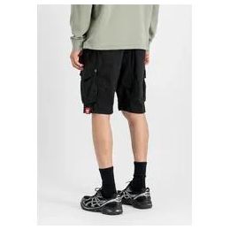 Shorts Alpha Industries "Cotton Twill Jogger Short", Herren, Gr. 3XL, Normalgr&ouml;&szlig;en, schwarz, Obermaterial: 98% Baumwolle, 2% Elastan, Hosen Shorts