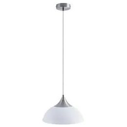 Paco Home Pendelleuchte "JIN", wei&szlig;, 1, &Oslash; 29cm H: 15,5cm, Leuchten, H&auml;ngelampe Esszimmer Esstischlampe 1,5m Textilkabel K&uuml;rzbar E27, Pendelleuchte