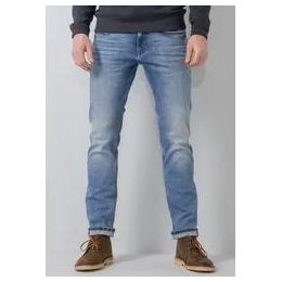 Regular-fit-Jeans PETROL INDUSTRIES "RUSSEL", Herren, Gr. 34, L&auml;nge 32, blau (light used), Denim/Jeans, Obermaterial: 86% Baumwolle, 12% Polyester, 2% Elasthan, normal, Jeans, mit Fade-out Effekten