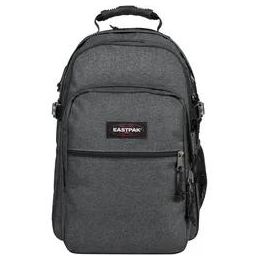 Freizeitrucksack Eastpak "TUTOR", Gr. B/H/T: 32,5cm x 48cm x 26cm, schwarz (schwarz denim), Polyester, meliert, Basic, Rucks&auml;cke Freizeitrucksack, mit ger&auml;umigen F&auml;chern