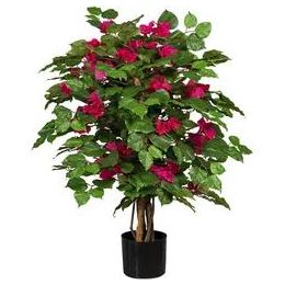 Kunstpflanze Creativ green "Bougainvillea", rot (kirschrot), H:100cm, Kunststoff, Kunstpflanzen, Kunstpflanze