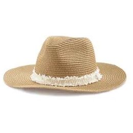 Strohhut Lascana "Sonnenhut", Damen, beige, Stroh, unifarben, H&uuml;te Strohhut, Hut mit breiter Krempe, Sommerhut, Kopfbedeckung VEGAN