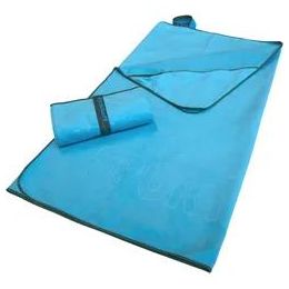 Sporthandtuch Dyckhoff "Mikrofaser Sporttuch", blau (karibik), B:60cm L:120cm, Microfaser, Obermaterial: 90% Polyester, 10% Polyamid, Handt&uuml;cher, auch als 2er Set erh&auml;tlich